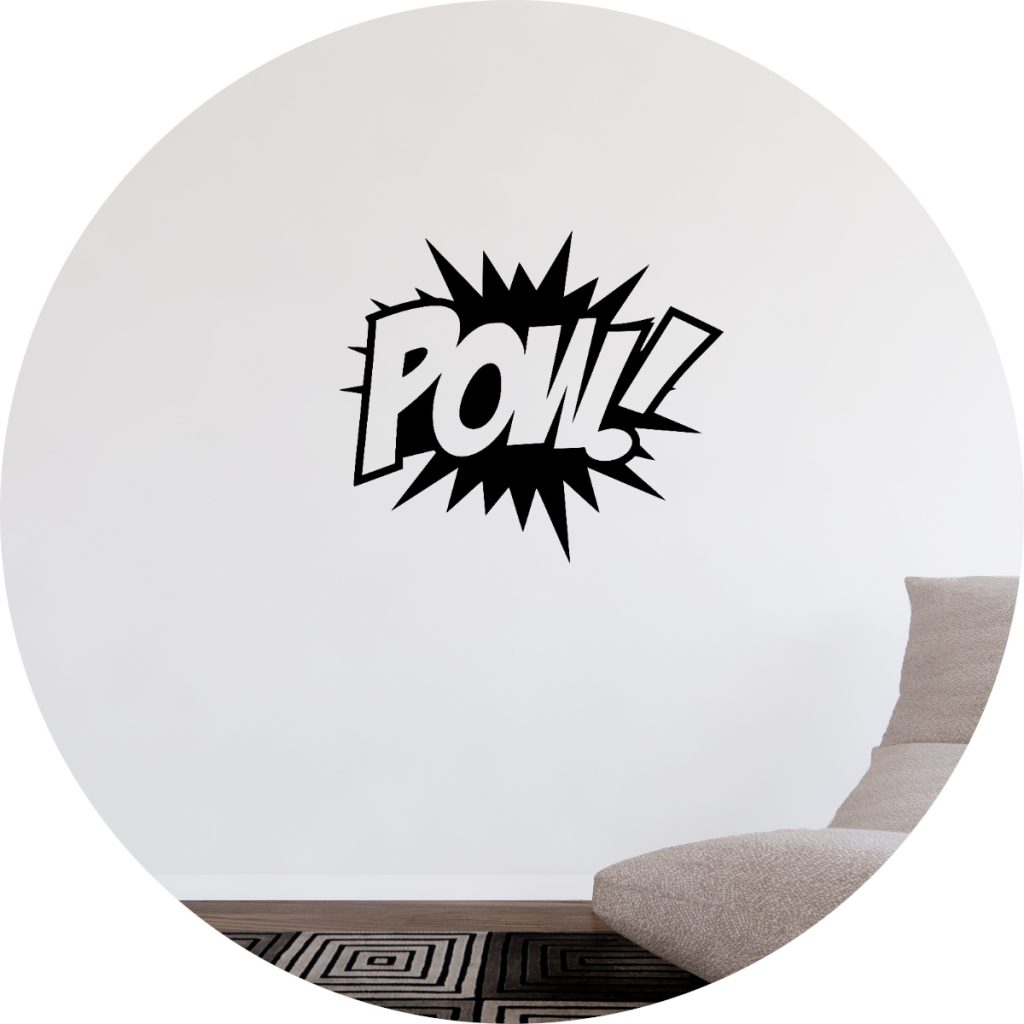 Adesivo de Casa Balão Quadrinhos Pow! - Melhor Adesivo